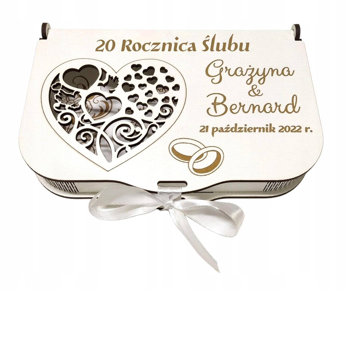 Pamiątka 20 rocznica ślubu pudełko na pieniądze - Inna marka | Sklep ...