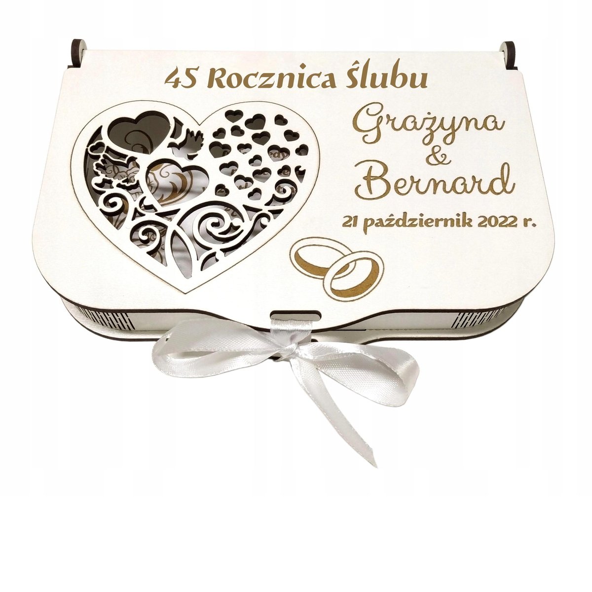 Pamiątka 45 rocznica ślubu pudełko na pieniądze - Inna marka | Sklep ...
