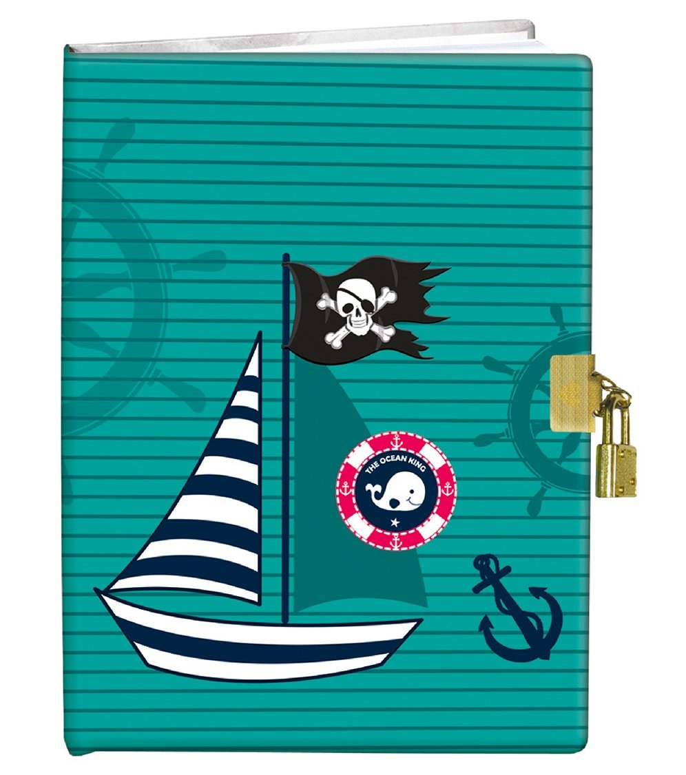 Pamiętnik z kłódką 13x18 Statek piracki 60K gładki - Sztuka Rodzinna ...