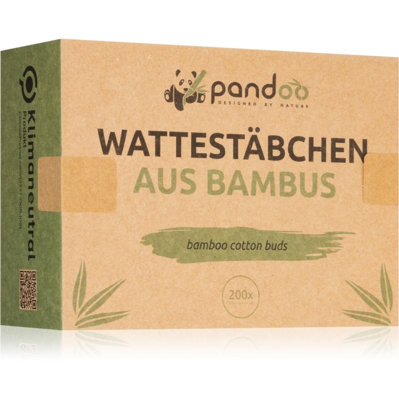 Pandoo Bamboo Cotton Buds patyczki higieniczne 200 szt. | Sklep EMPIK.COM