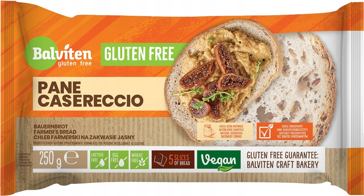 Pane Casereccio.Chleb farmerski jasny 250g. Produkt bezglutenowy ...
