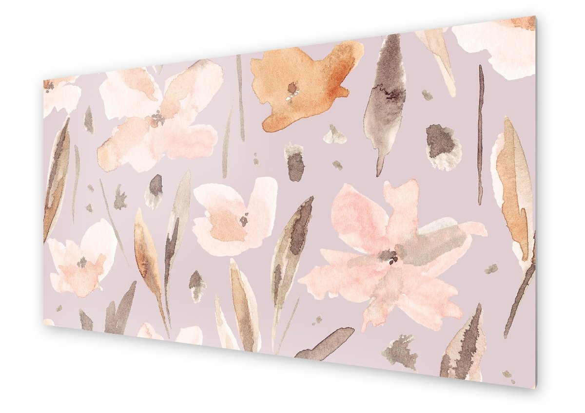 Panel kuchenny HOMEPRINT Akwarela kwiaty 120x60 cm - HOMEPRINT | Sklep ...