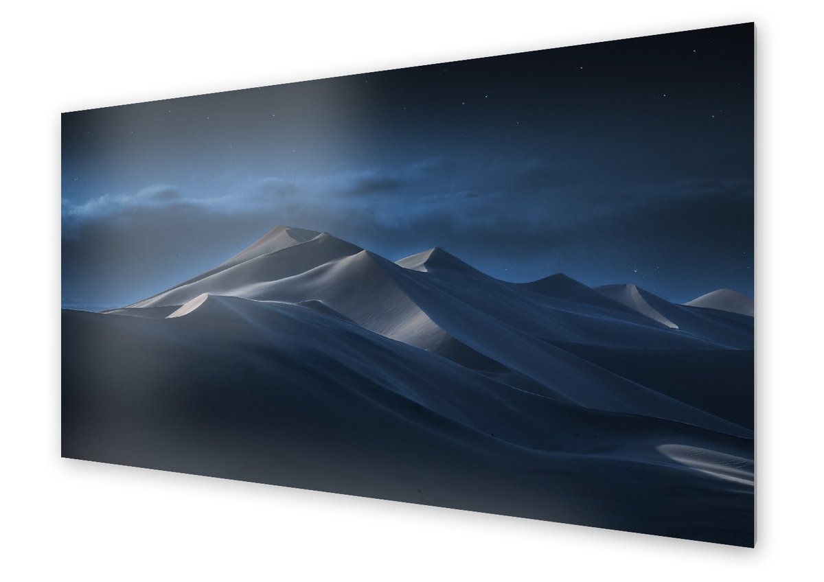 Panel kuchenny HOMEPRINT Góry piaskowe nocą 140x70 cm - HOMEPRINT ...