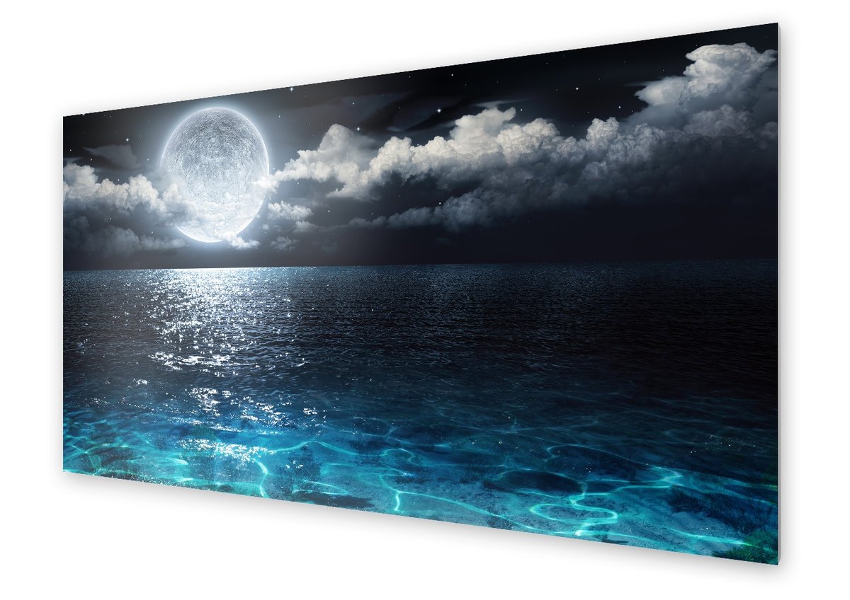 Panel kuchenny HOMEPRINT Panorama z pełnią księżyca 125x50 cm ... Panel kuchenny HOMEPRINT Panorama z pełnią księżyca 125x50 cm ...