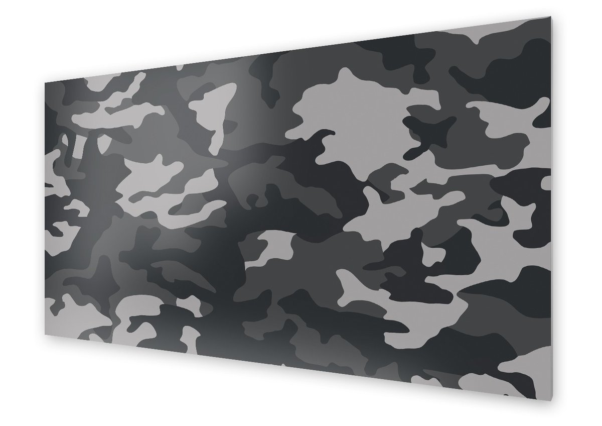 Panel kuchenny HOMEPRINT Szary wzór moro 100x50 cm - HOMEPRINT | Sklep ...