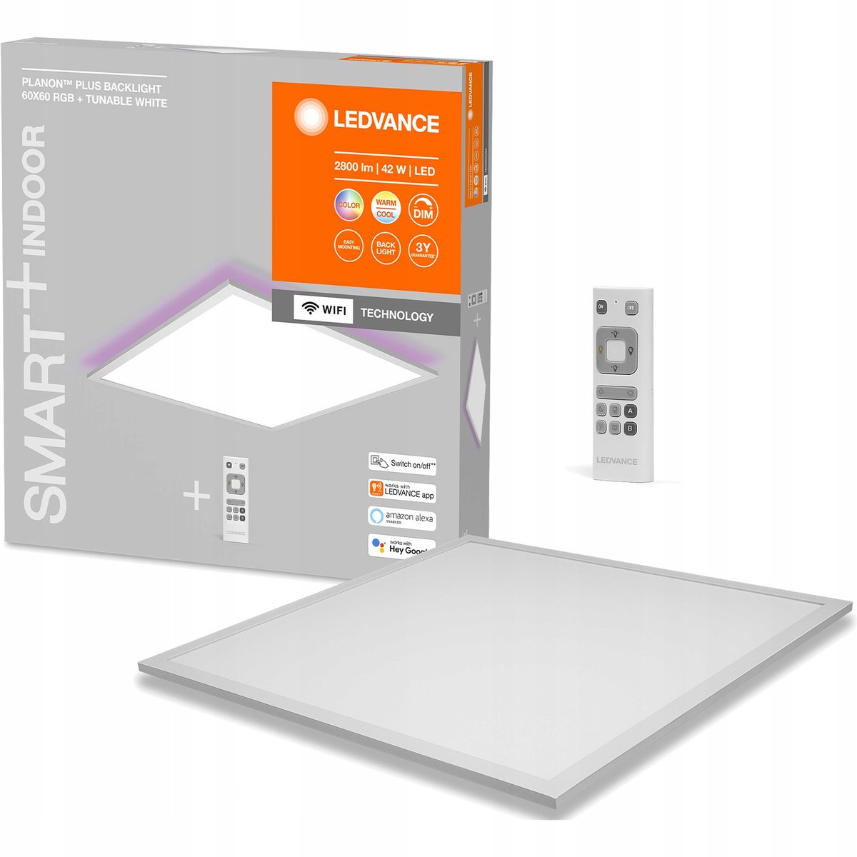 Panel LED 40W RGB CCT SMART+ WiFi PLANON 600X600 LEDVANCE - Ledvance | Sklep EMPIK.COM