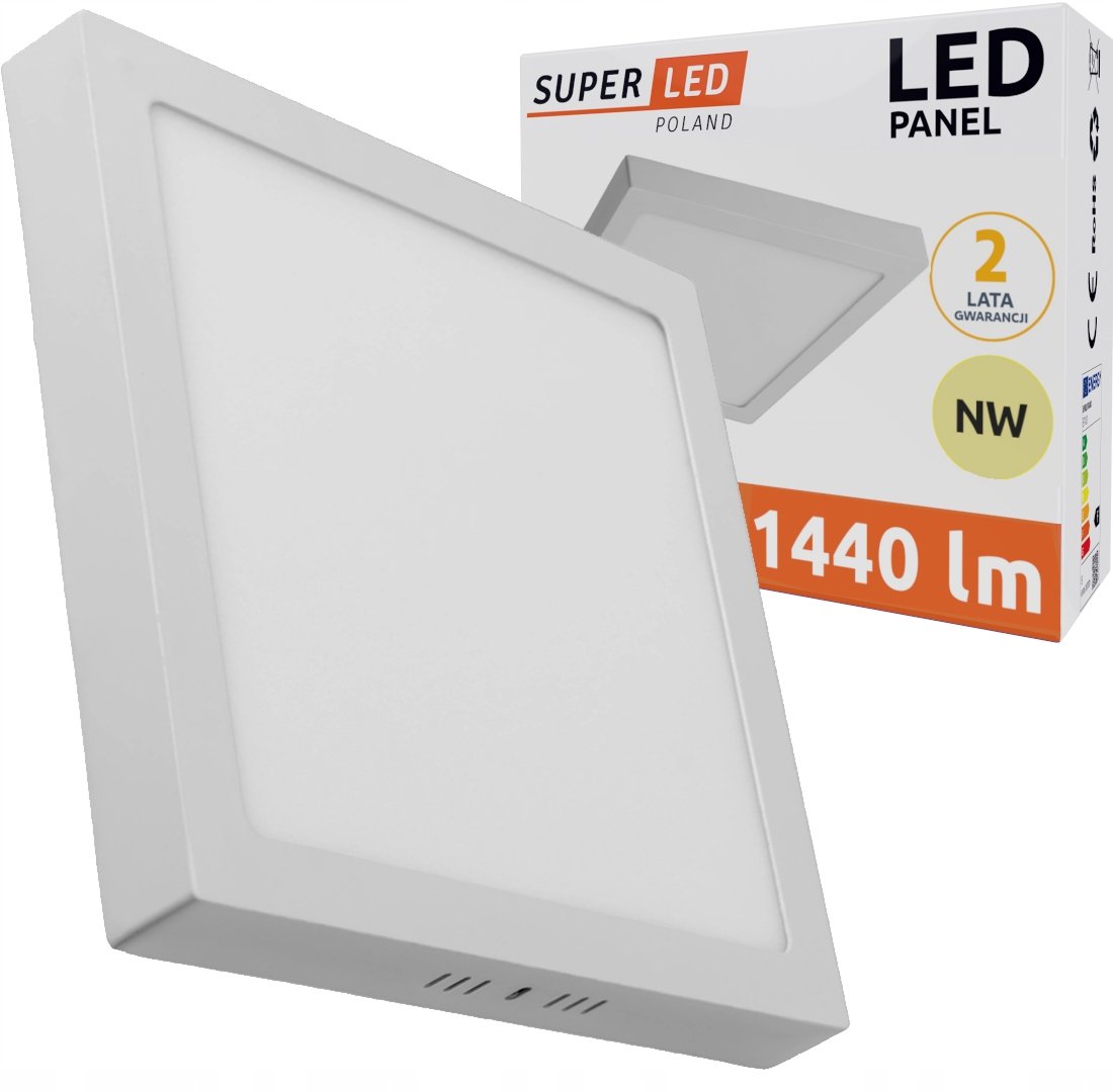 Panel Plafon LED Natynkowy 18W CCD Niemrugający - SuperLed | Sklep ...