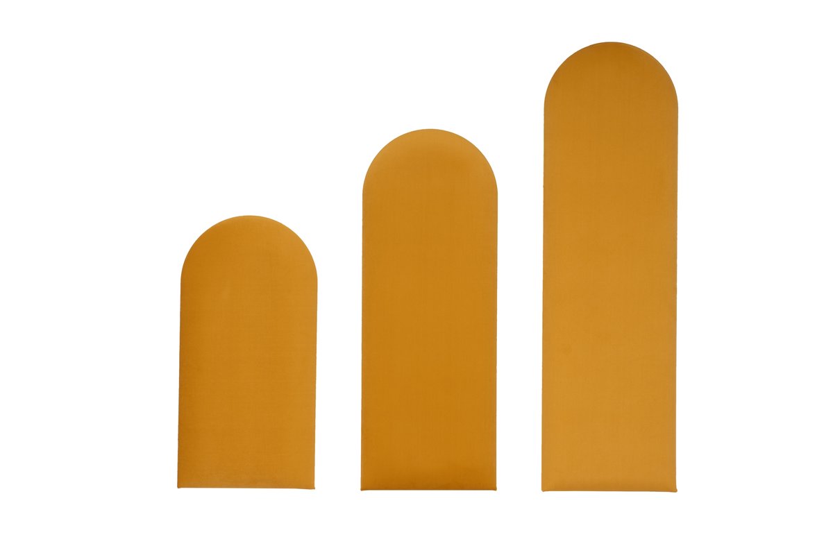 Panel Tapicerowany Płotek Komvortowy 100X30 Cm Żółte Smart Velvet ...