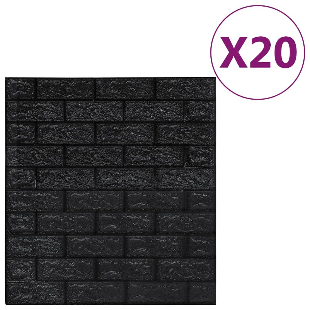 Panele 3D Cegła Samoprzylepne Czarne 70x77 cm Pianka PE / AAALOE - Inna ...