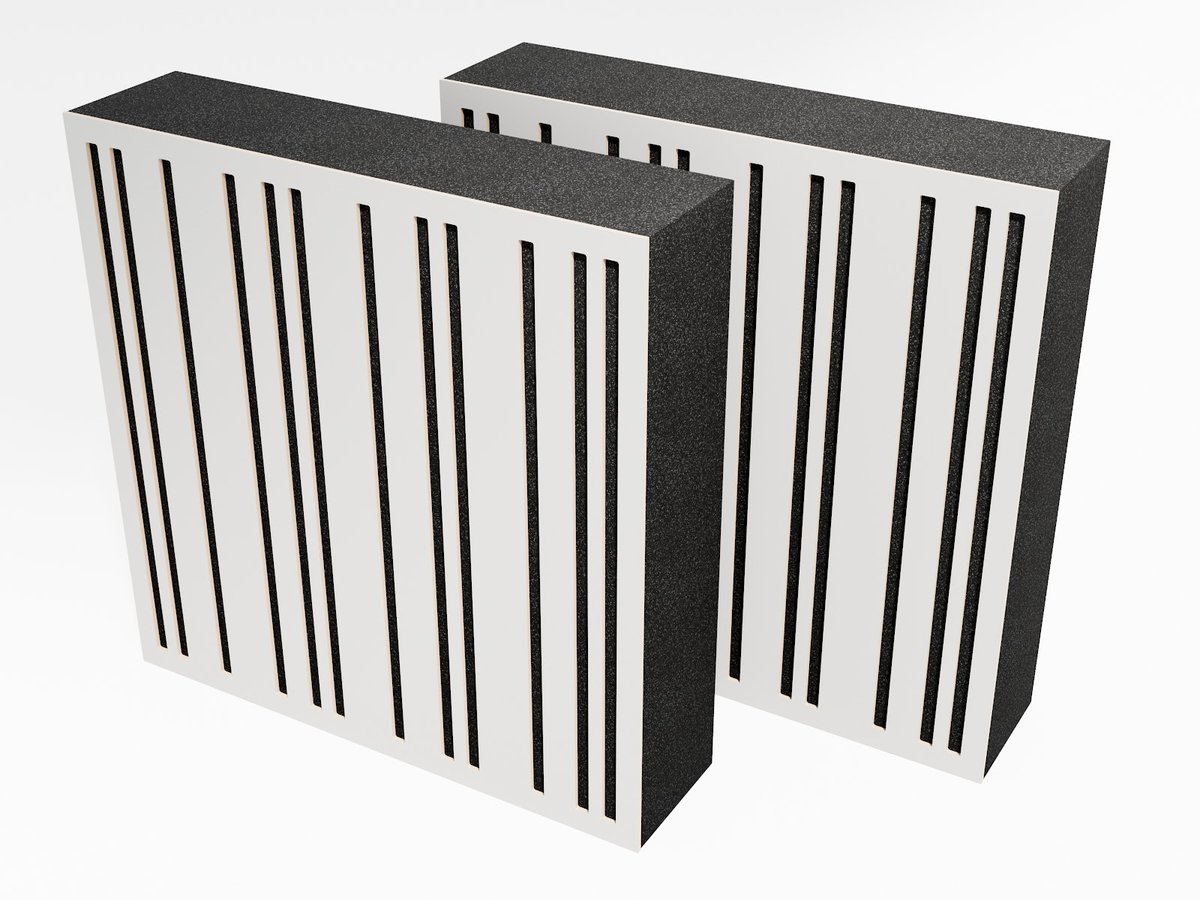 Panele akustyczne ABAFA-10 AbFuser, Zestaw 2 szt., 50x50x10cm, UA ...