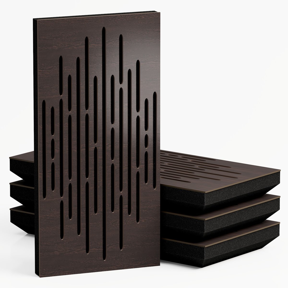 Panele WAVE-3 akustyczne wąskie, Zestaw 4 szt., 50x25x3cm, UA Acoustics ...