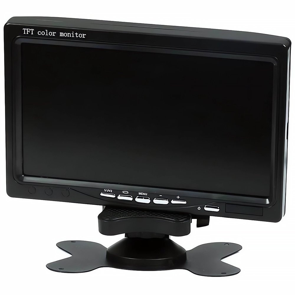 Panoramiczny Monitor LCD TFT 7" 12V - 24V Z Pilotem 16:9 2xVIDEO - Inna ...