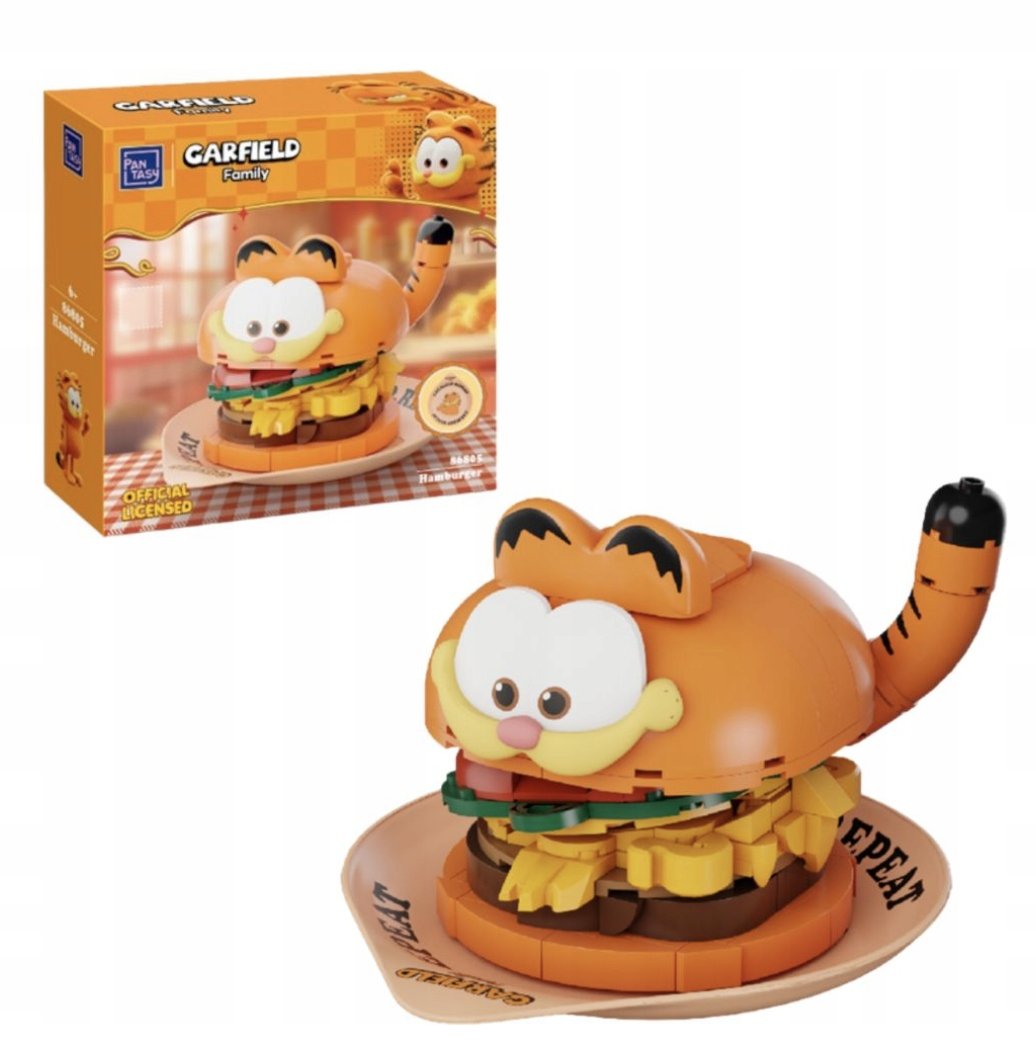 PANTASY Klocki 86805 Garfield Hamburger Foodie Series Zestaw Klocków 3D ...