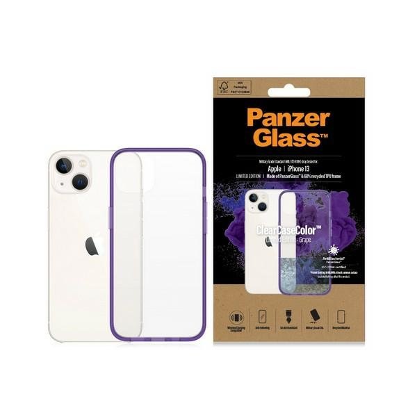 PanzerGlass ClearCase iPhone 13 6.1" Antibacterial Military grade Grape ...