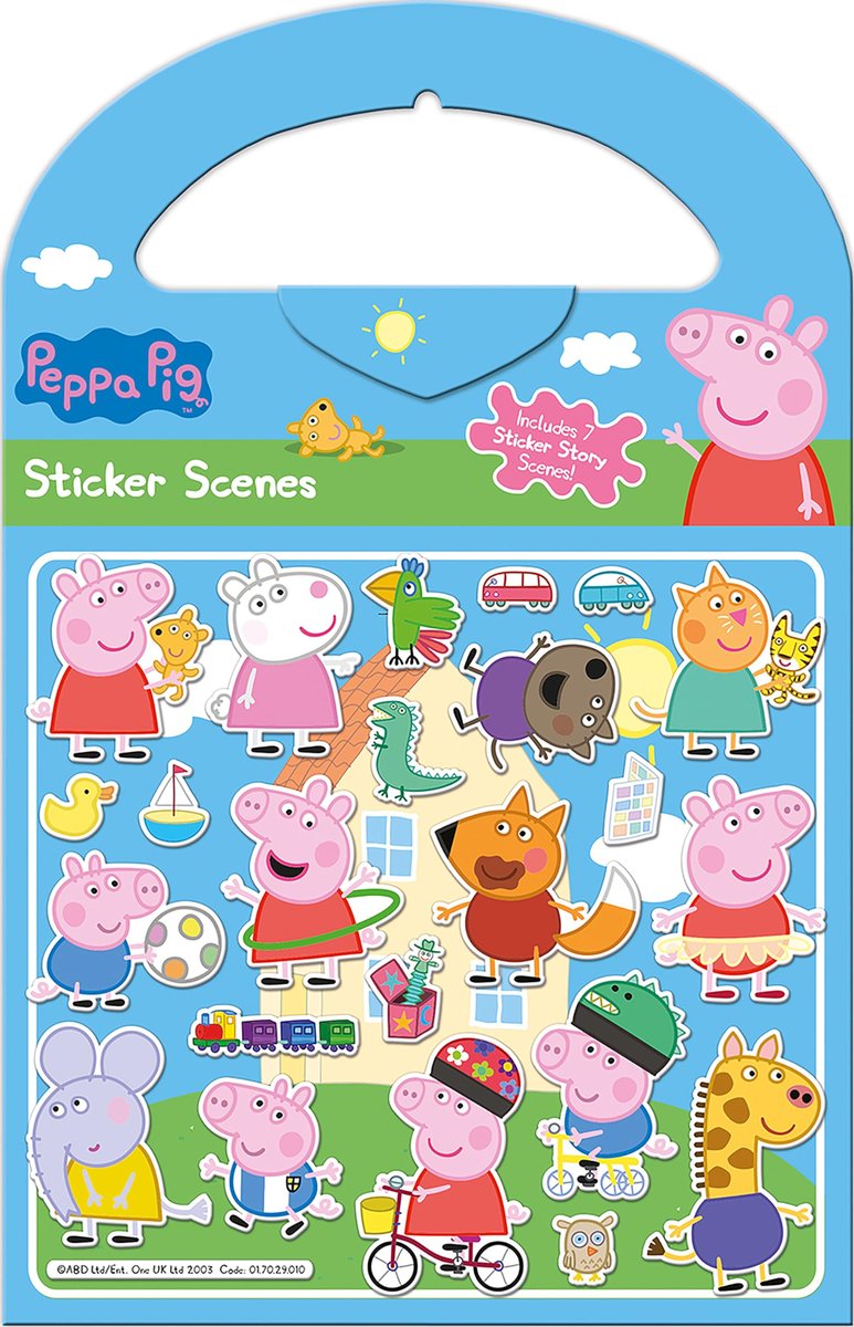 Paper Projects 01.70.29.010 Peppa Pig Activity Set-Includes Six Scenes ...