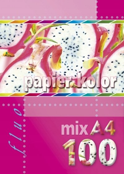 Papier A4 Kolor 100 Mix Fluo Kreska - Kreska | Sklep EMPIK.COM