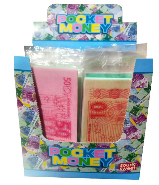 Papier jadalny euro Pocket Monet 50 sztuk x 8,8g 440g - ABC | Sklep EMPIK.COM