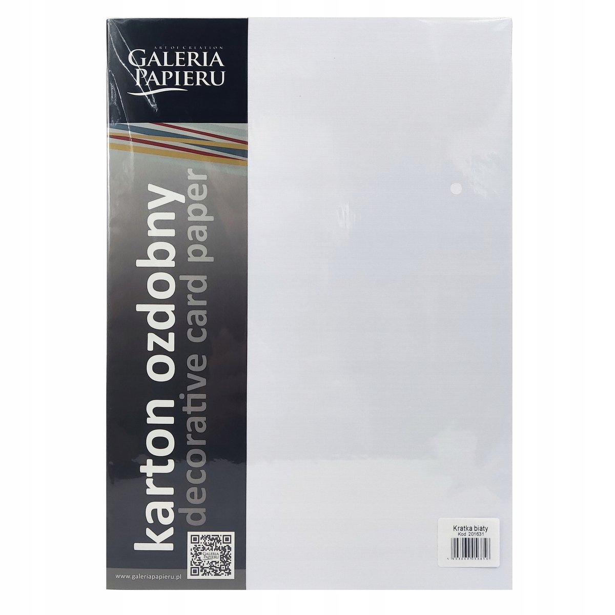Papier Karton Ozdobny Wizytówkowy Kratka Biały 220G/M2 Galeria Papieru - Inna marka | Sklep ...