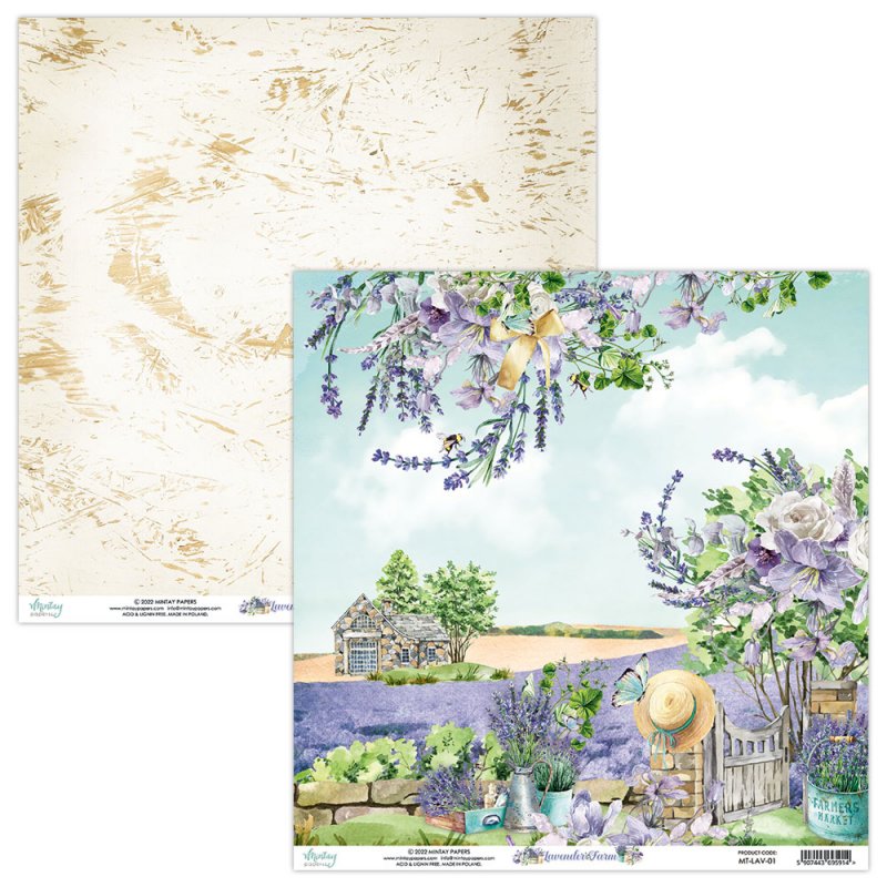 Papier Mintay Papers - LAVENDER FARM 01 30x30 - Mintay Papers | Sklep ...
