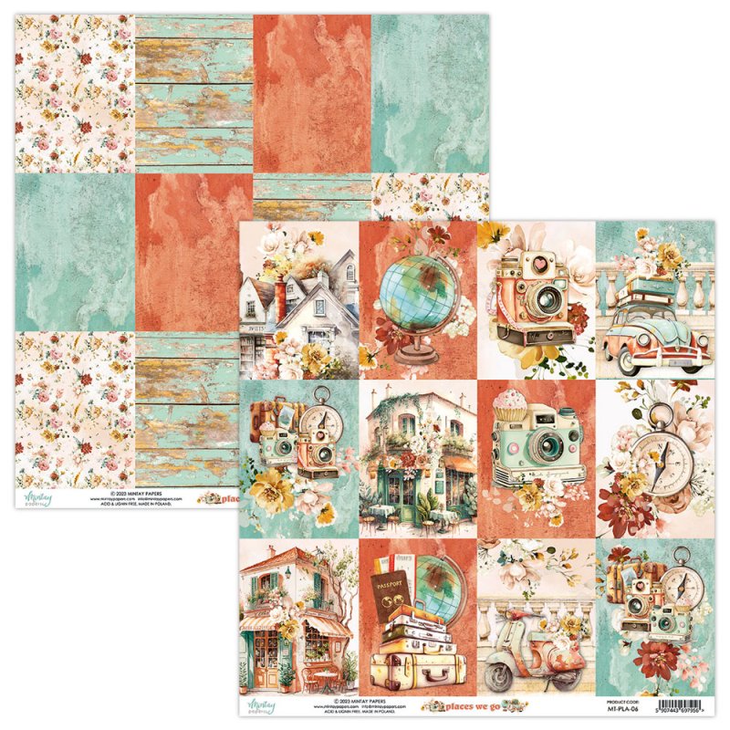 Papier Mintay Papers - Places We Go 06 30X30 - Mintay Papers | Sklep ...