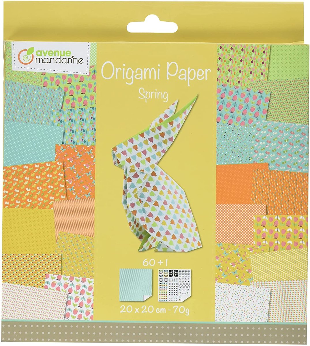 Papier Origami 20X20 Cm Spring 60 Arkuszy - Avenue Mandarine | Sklep ...