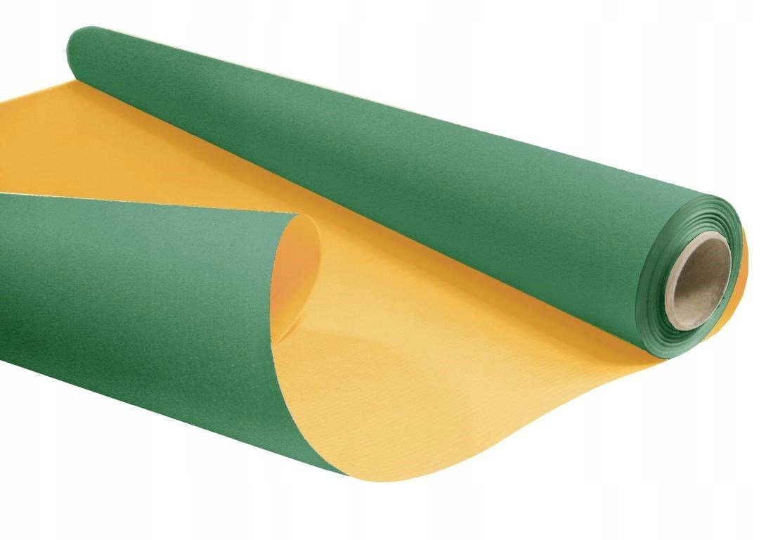 Papier prezentowy ozdobny KRAFT DUO Zielono-Żółty 69cm/25m - Neopak ...