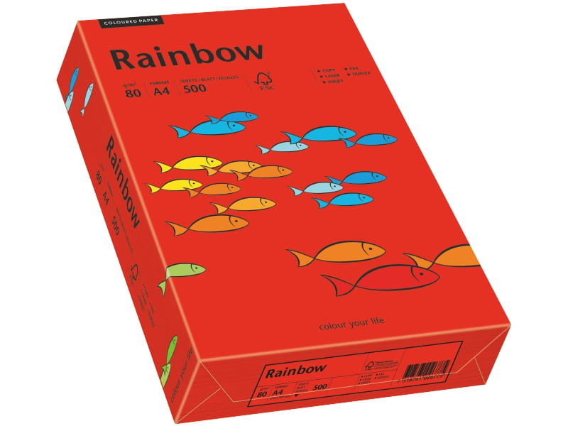 Papier Rainbow A4 80g ciemno czerwony R28 - Papyrus | Sklep EMPIK.COM
