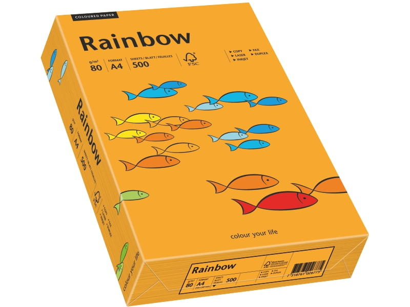 Papier Rainbow A4 80g pomarańczowy R24 - Papyrus | Sklep EMPIK.COM
