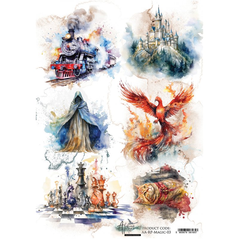 Papier ryżowy Alchemy of Art - LEGENDS OF THE MAGIC SCHOOL 03 - Alchemy ...