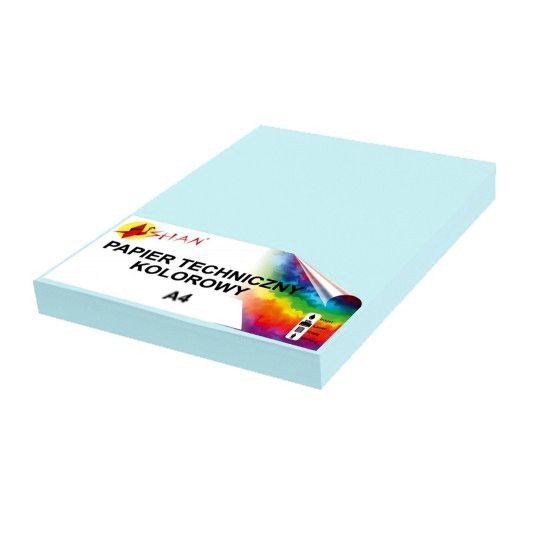 Papier techniczny A4 280g niebieski pastel 50 arkuszy - Inna marka | Sklep EMPIK.COM