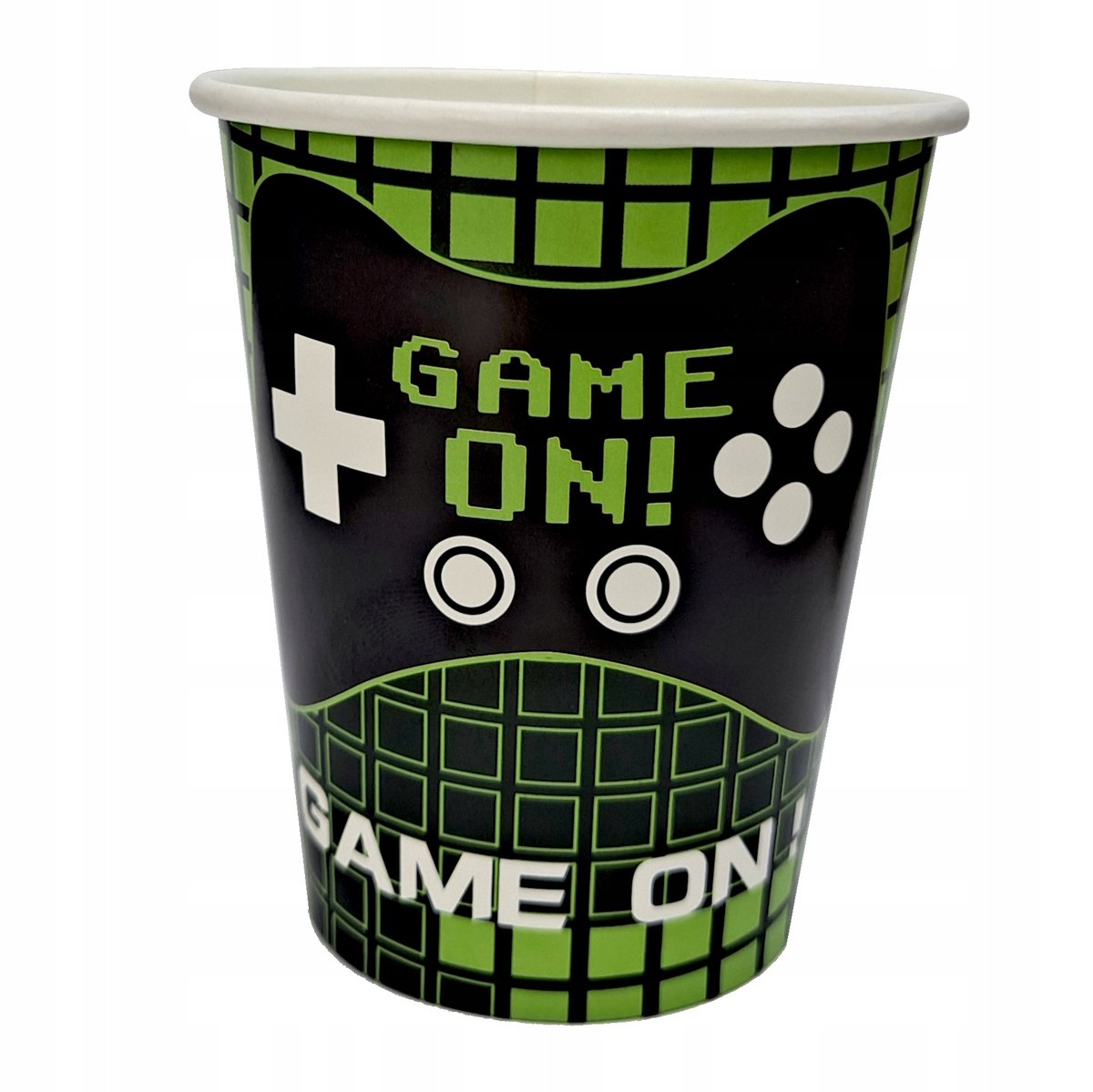 Papierowe kubeczki kubki urodzinowe dla gracza GAMER GRACZ GAME ON 6 ...