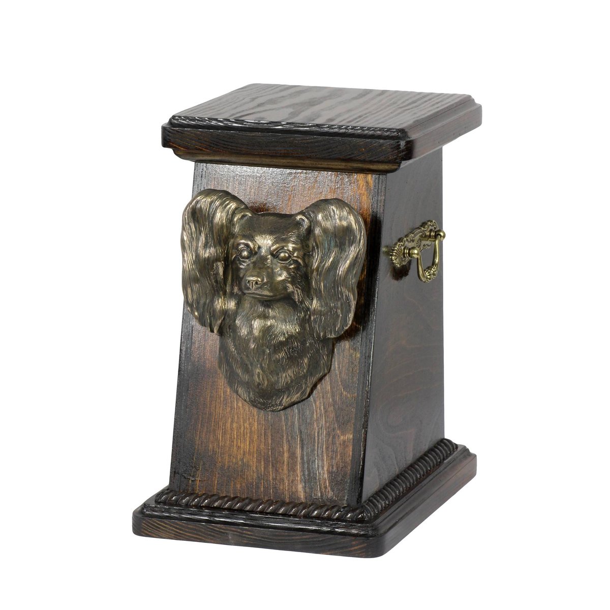 Papillon, Spaniel Kontynentalny - urna na prochy psa, elegancka urna ze ...