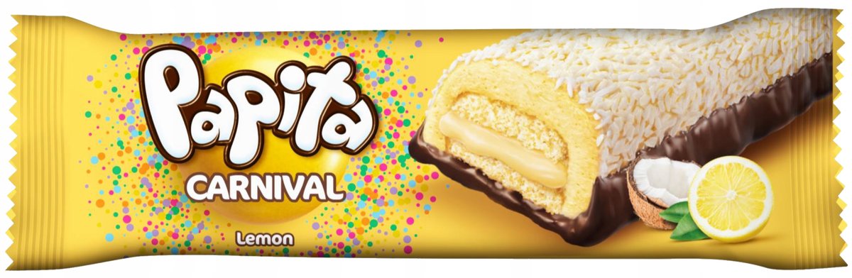 Papita Carnival Ciastko z pianką i nadzieniem cytrynowym 36 g - Inna ...