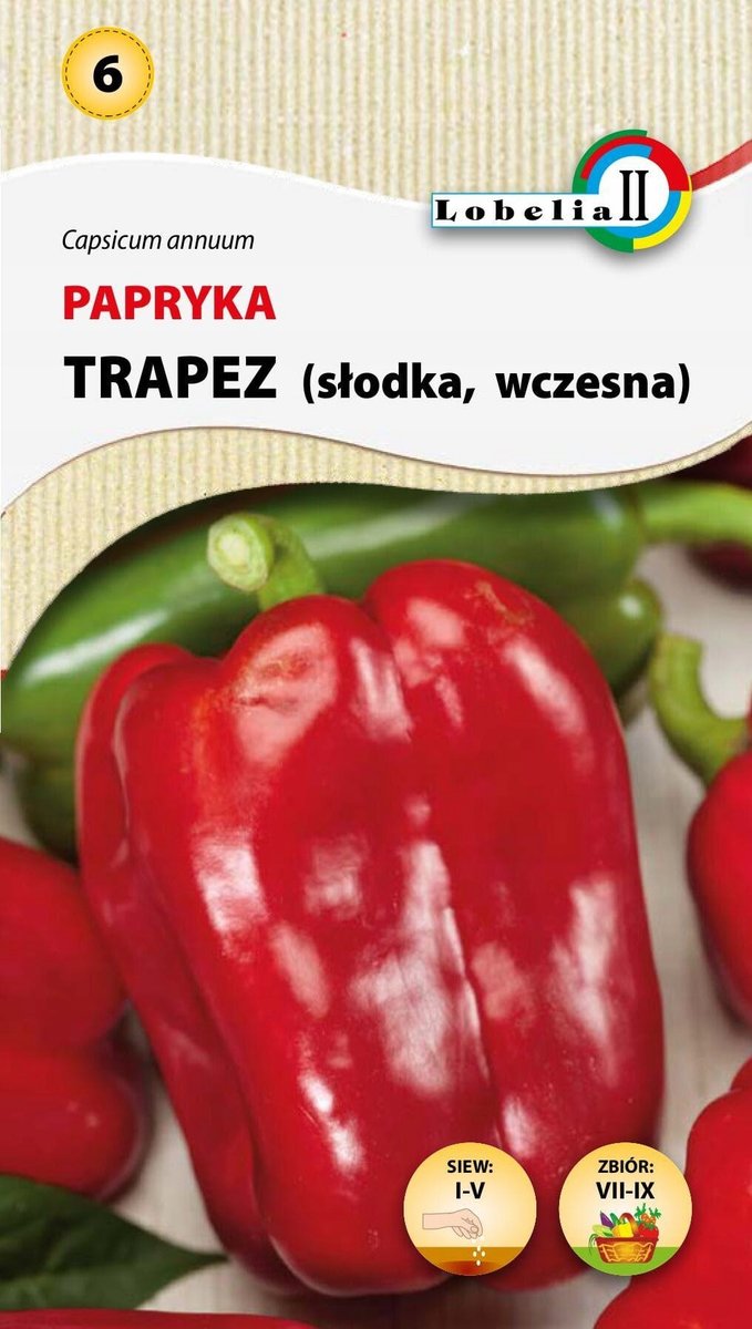 Papryka słodka Trapez nasiona 0,5g / L / - Lobelia II Hurtownia Nasion ...