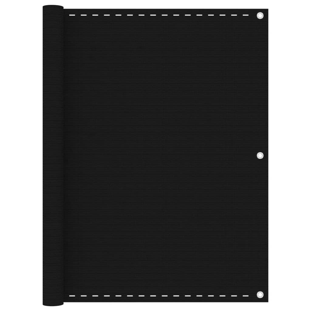 Parawan balkonowy HDPE, 120x600 cm, czarny - Inna marka | Sklep EMPIK.COM