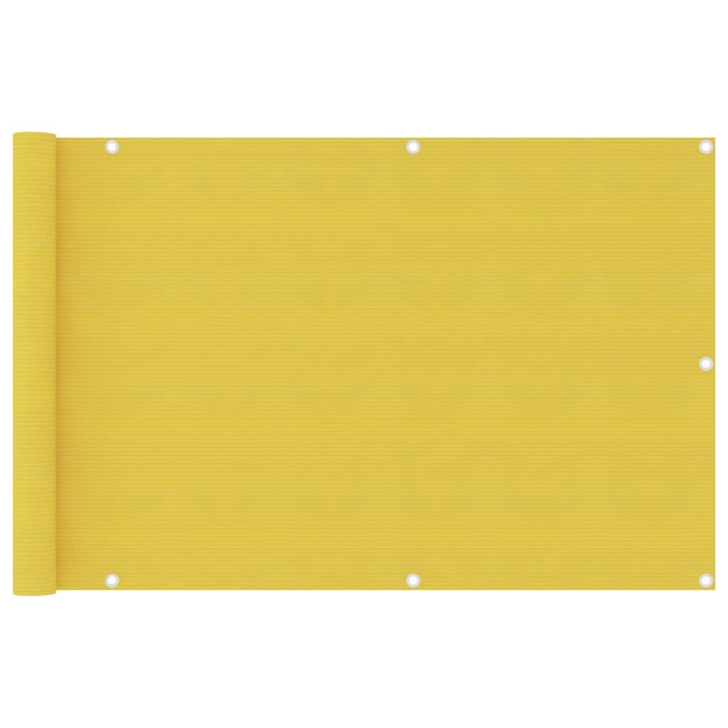 Parawan balkonowy HDPE 90x400 cm, żółty / AAALOE - Inna marka | Sklep ...