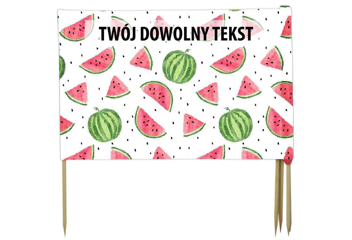 PARAWAN PLAŻOWY Arbuzy z indywidualnym napisem 8 PANELI 8.8 - HOME DRUK ...