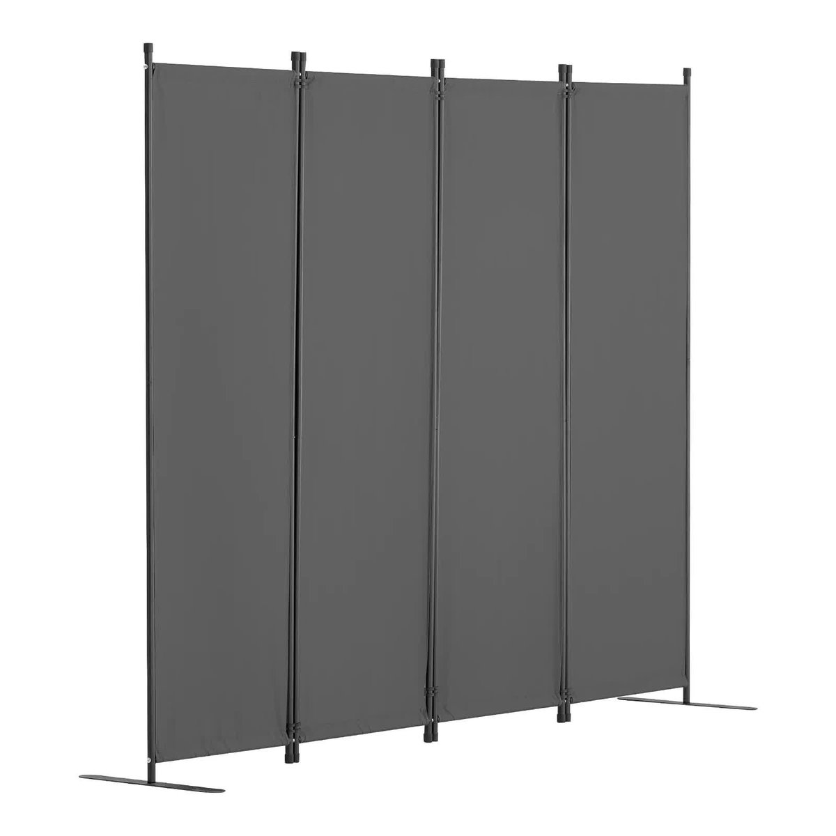 Parawan pokojowy 4-panelowy 228x172cm składany tkanina wolnostojący ...