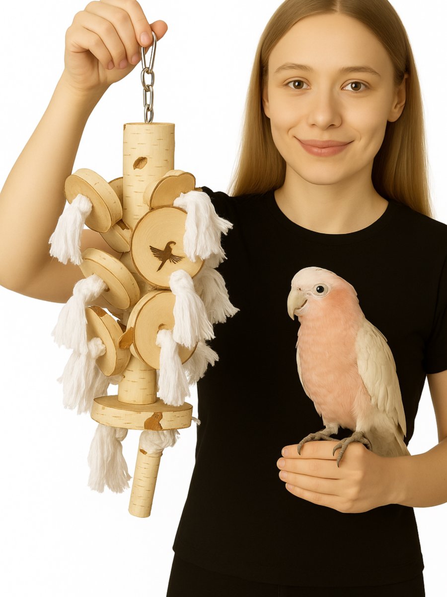 Parrot Planet Naturalnie - Kołek z pędzelkami dla średnich papug - Inna ...