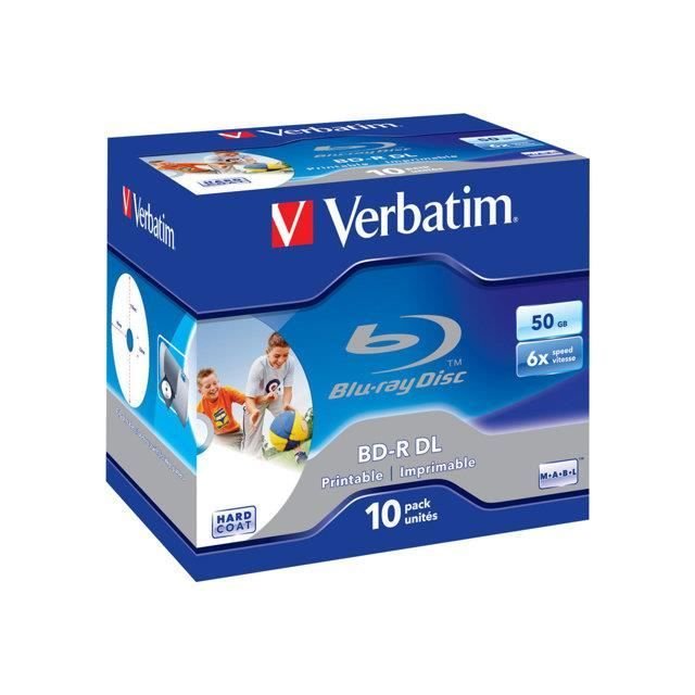 Partia 10 płyt Blu-ray VERBATIM - BD-R DL 50 GB 6X - Verbatim | Sklep EMPIK.COM