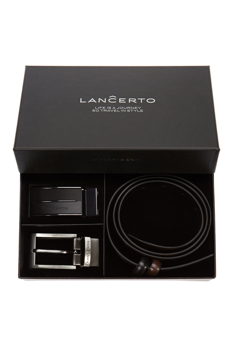 Pasek 4 w 1 Andrew Dwustronny z Wymienną Klamrą - Lancerto | Moda Sklep ...