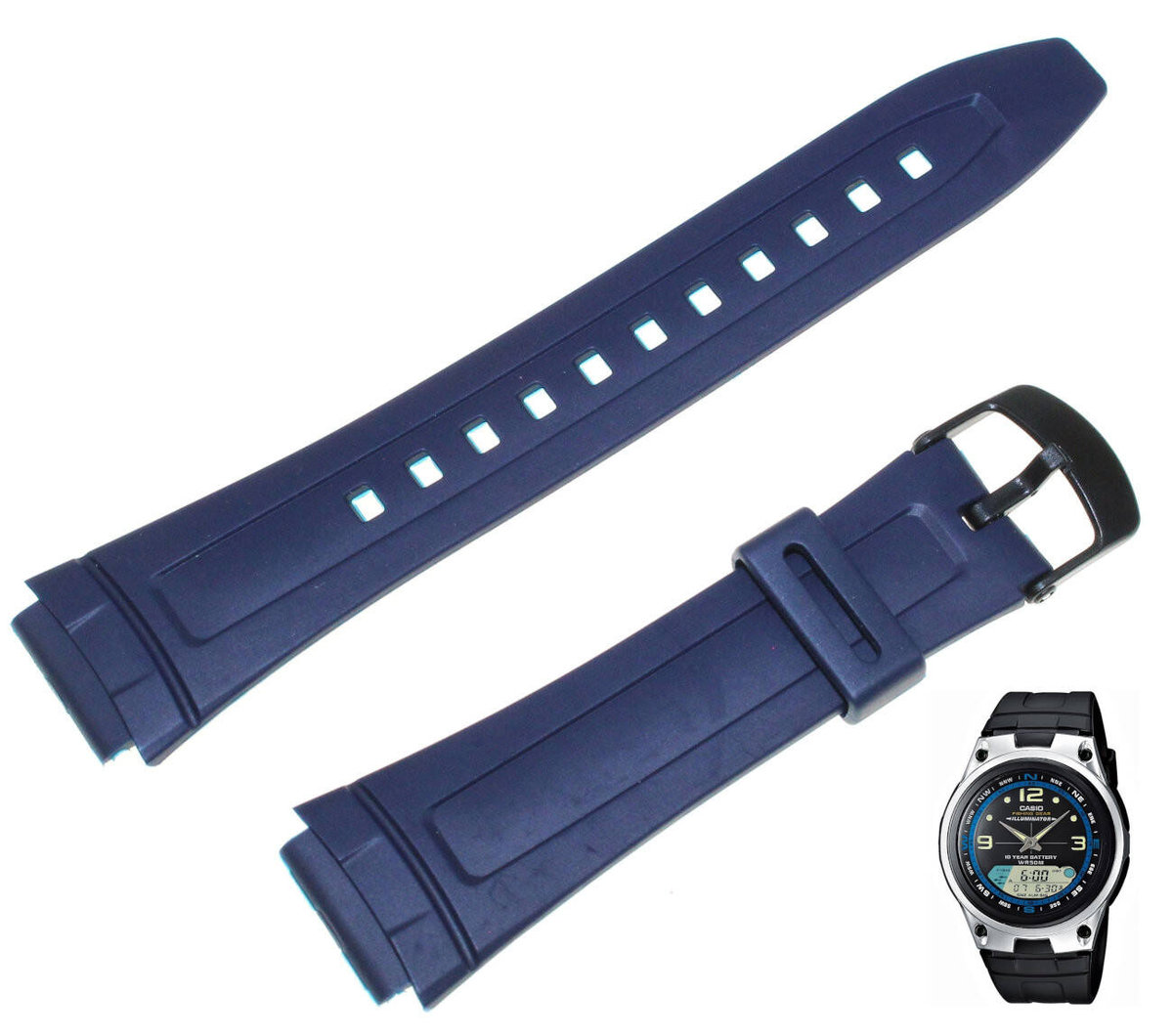 Pasek do zegarka Casio AW-82 -2A granatowy 10257752 - Casio | Moda Sklep EMPIK.COM