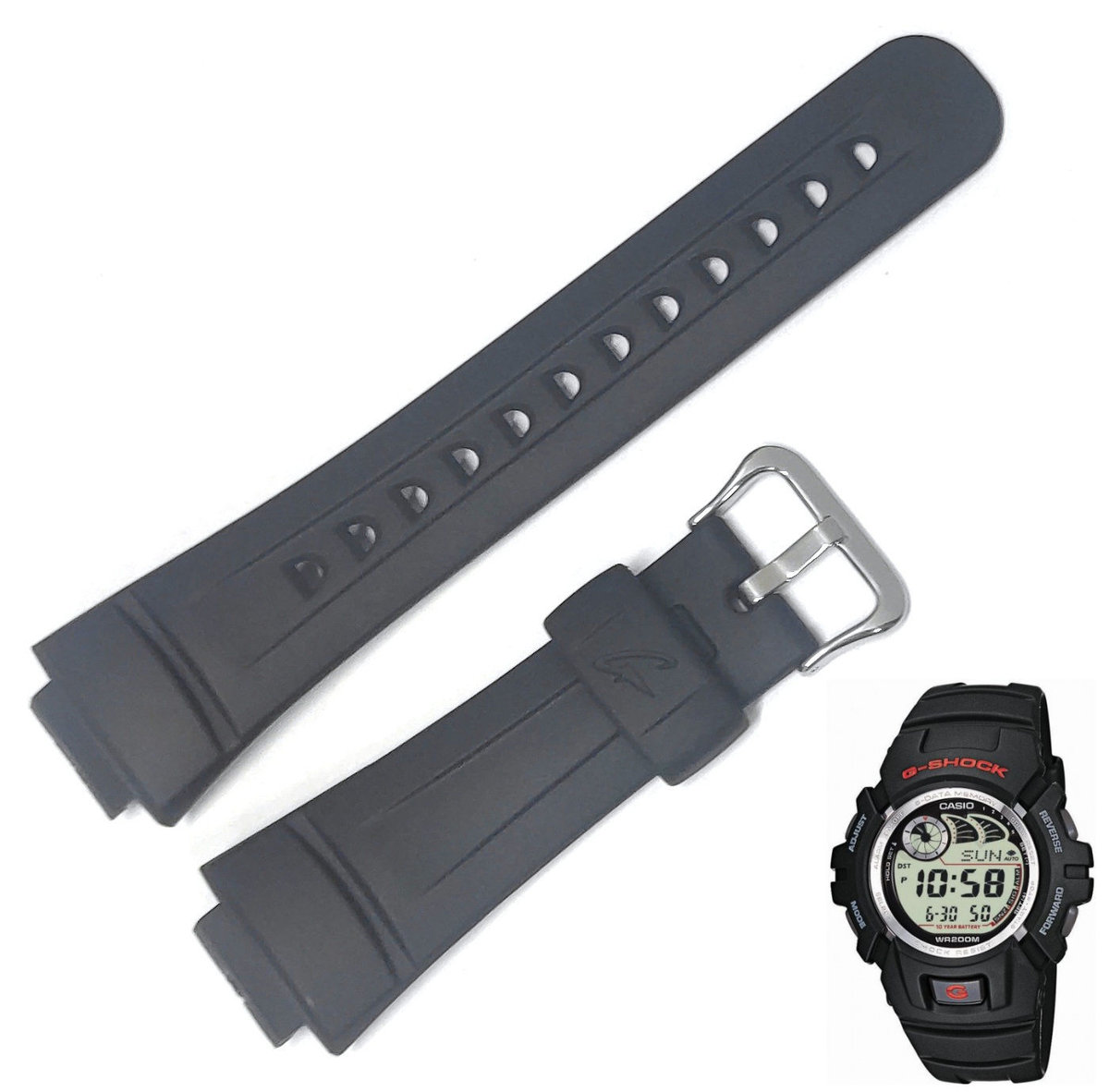 Pasek do zegarka Casio G-Shock G-2900 czarny 10093414 - Casio | Moda Sklep EMPIK.COM