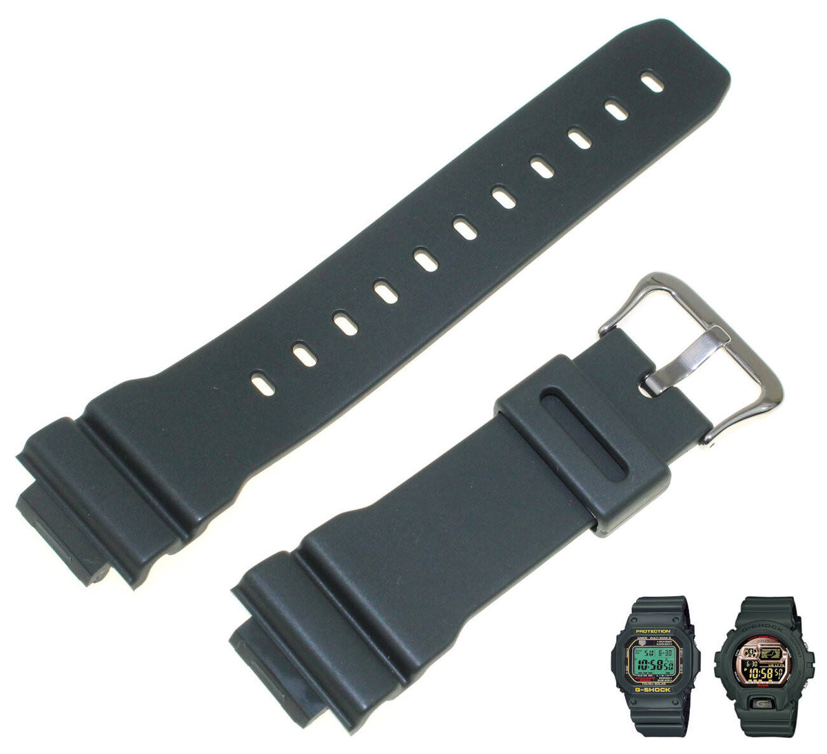 Pasek do zegarka Casio G-Shock GB-6900B ciemnozielony 10222652 - Casio | Moda Sklep EMPIK.COM