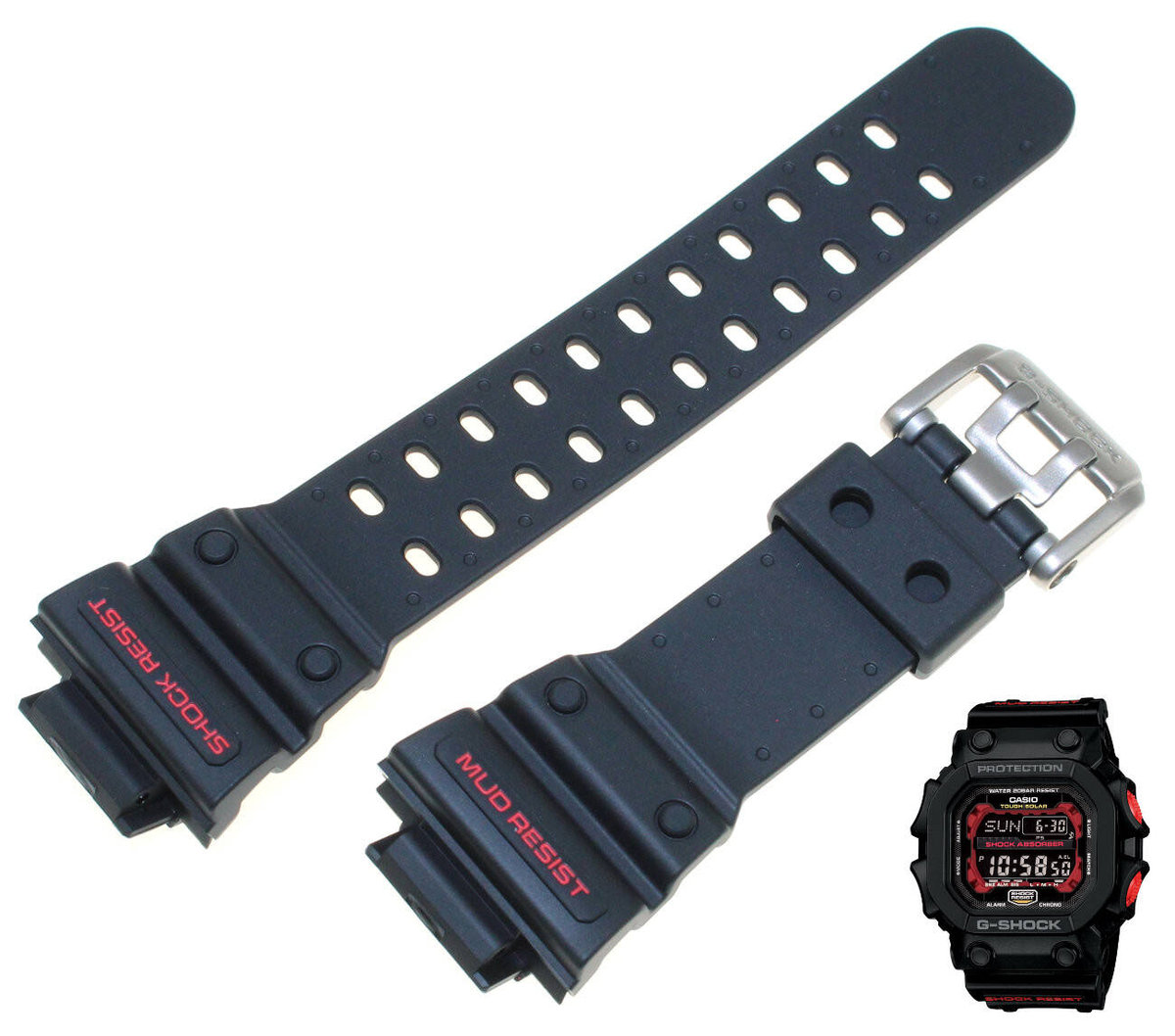Pasek do zegarka Casio G-Shock GX-56 czarny 10365763 - Casio | Moda Sklep EMPIK.COM