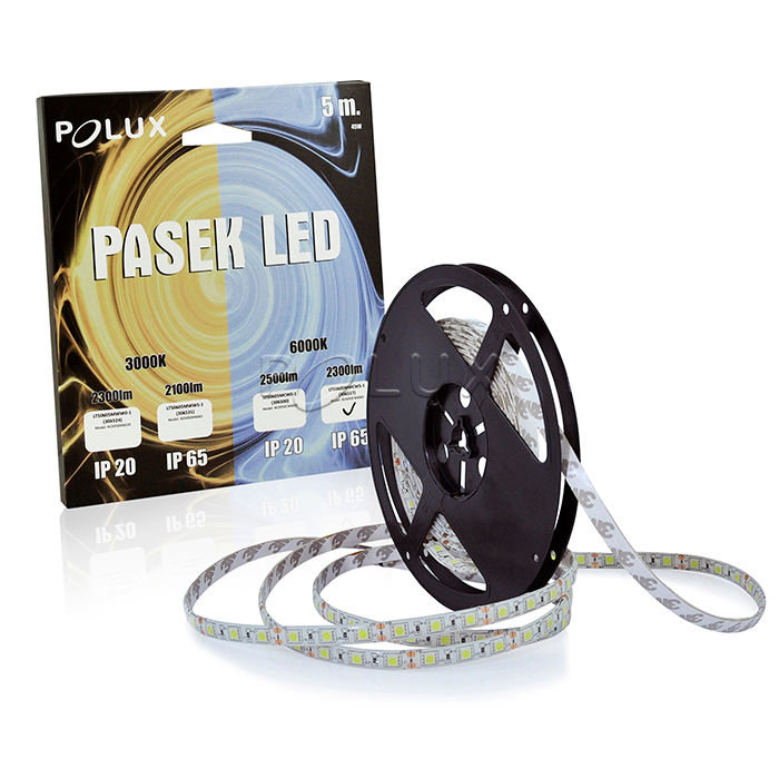Pasek Led 45W 306517 Polux 2300Lm 5 Metrów 6500K Taśma Ip65 - POLUX ...