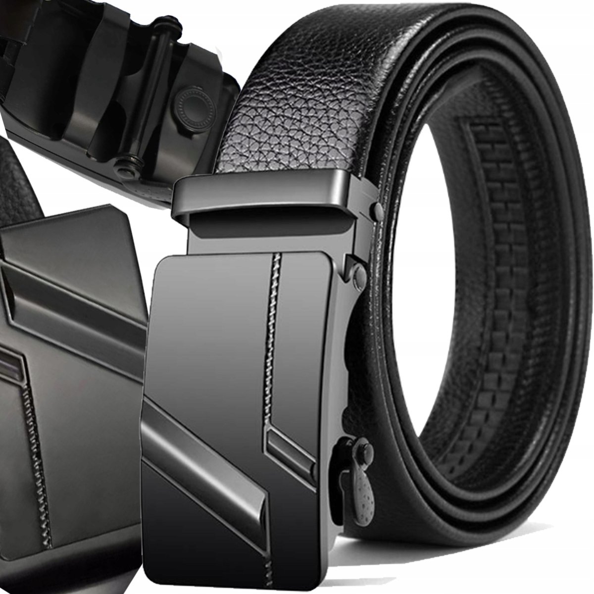 Pasek Męski Automat Automatyczny Do Spodni Garnituru Elegancki Klamra 120Cm - Realne Ceny | Moda ...