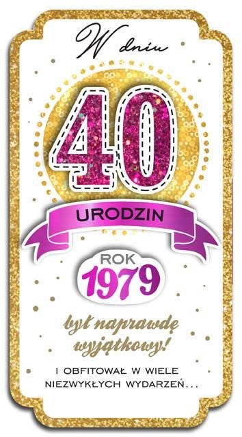 Passion Cards, Karnet PM-091 Urodziny 40 - Passion Cards | Sklep EMPIK.COM Passion Cards, Karnet PM-091 Urodziny 40 - Passion Cards | Sklep EMPIK.COM