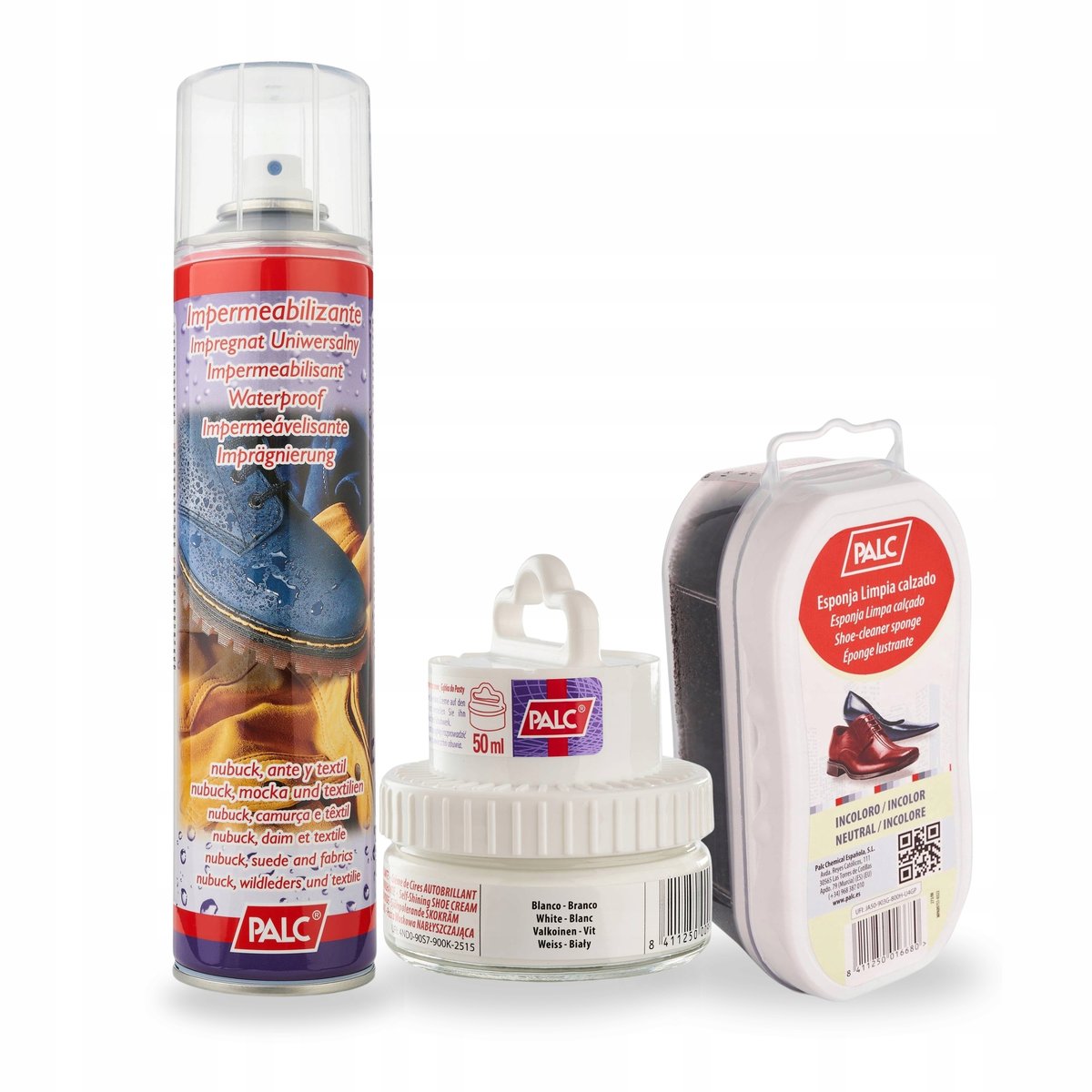 Pasta Biała do Butów z Impregnatem i Czyścikiem Palc Zestaw 3w1 - inna ...