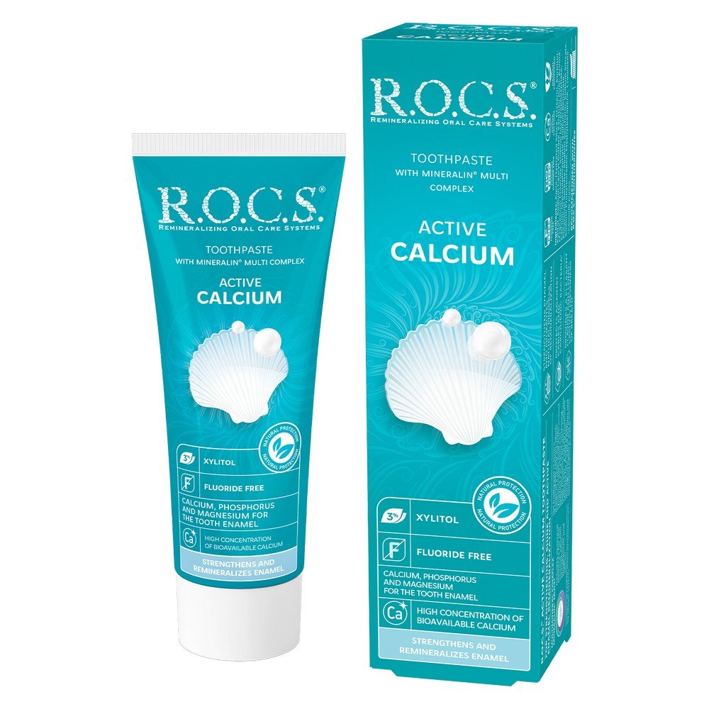 Pasta do zębów remineralizująca z ksylitolem R.O.C.S. Active Calcium 75 ...